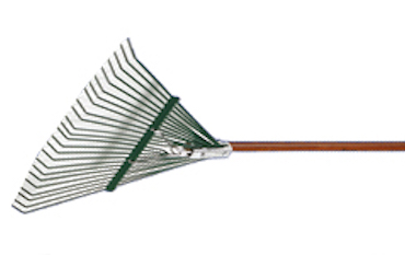 Wolverine Leaf Rake Steel - Atlantic Mulch