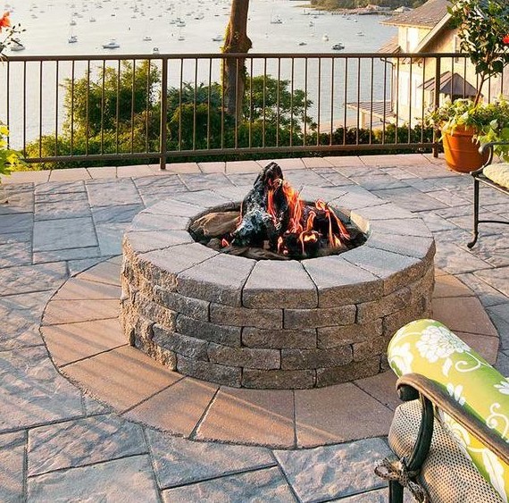 Techo-Bloc Valencia Firepit – Atlantic Mulch