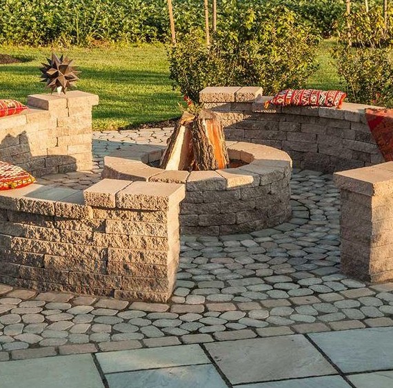Techo-Bloc Valencia Firepit – Atlantic Mulch
