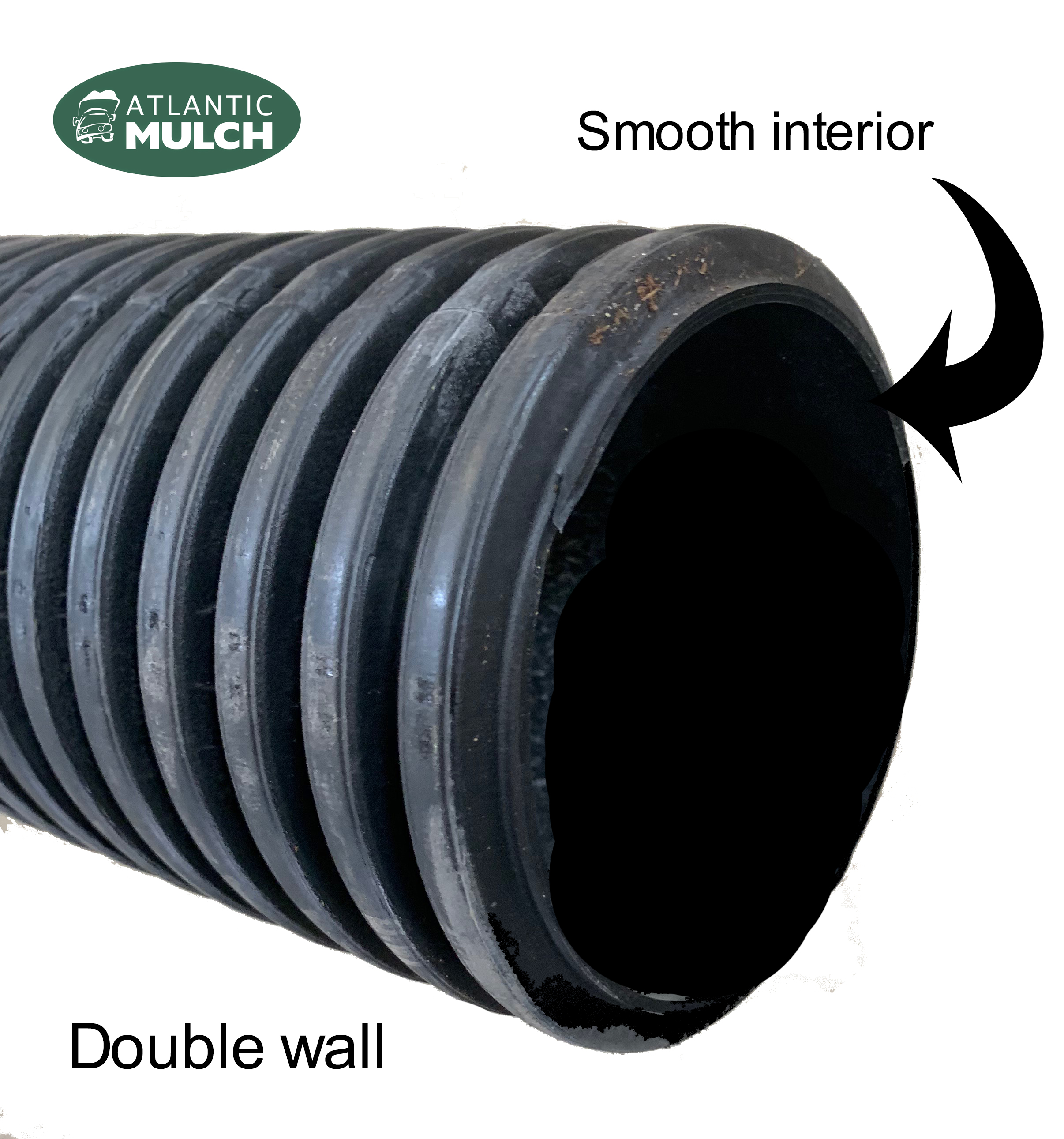 4" Double Wall Pipe 20' Length - Atlantic Mulch